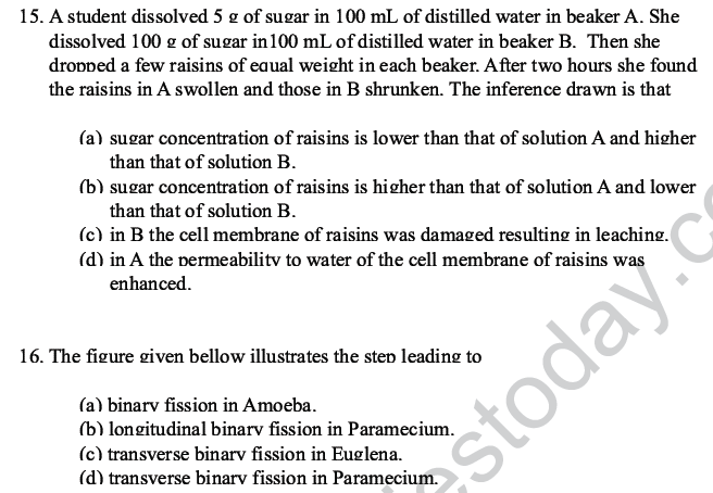 CBSE Class 10 Science MCQs Set 6 with Answers CBSE Class 10 Science MCQs Set 6 with Answers
